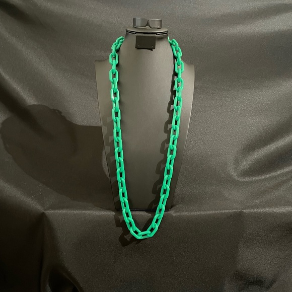 Jewelry | Green Chain Necklace | Poshmark